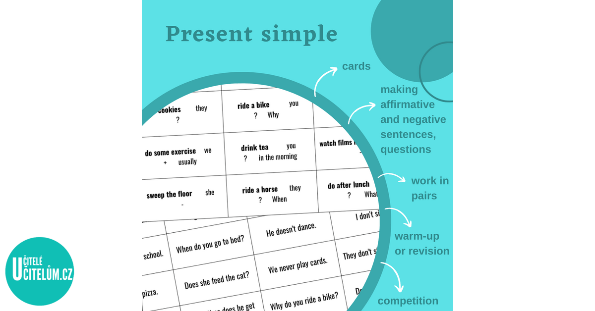 Present simple - cards (making sentences) - Anglický jazyk | UčiteléUčitelům.cz